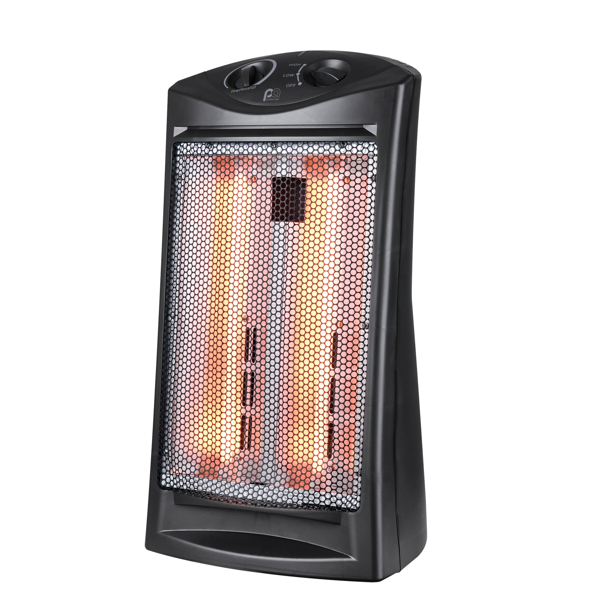 1500/750W Infrared Radiant 22" Tower Heater, Black — Perfect Aire