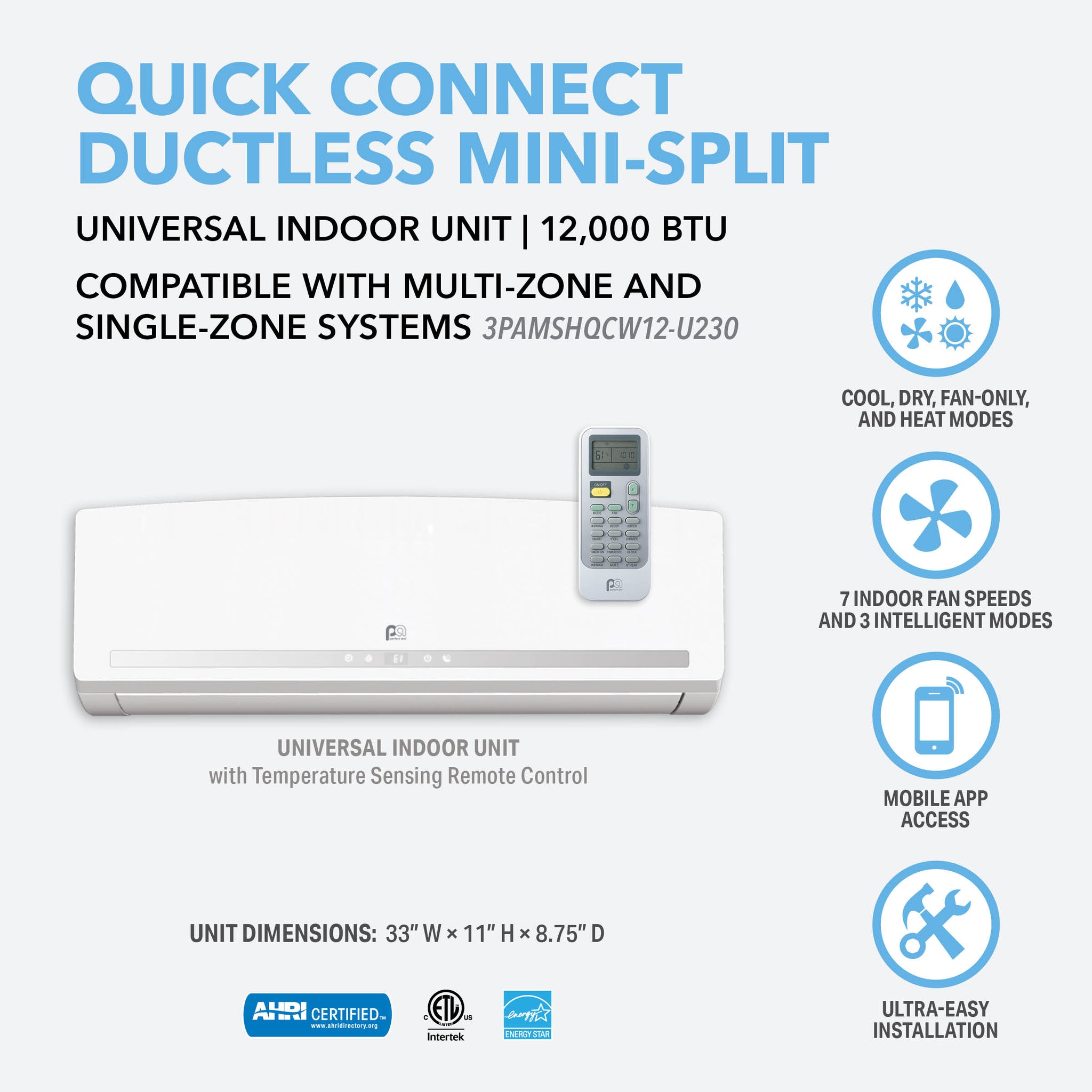 Quick Connect Ductless Mini-Splits — Perfect Aire